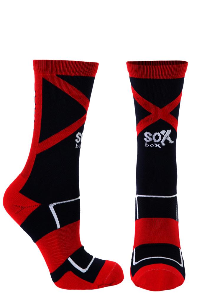 Gym Life Navy Performance Crew Socks- The Sox Box