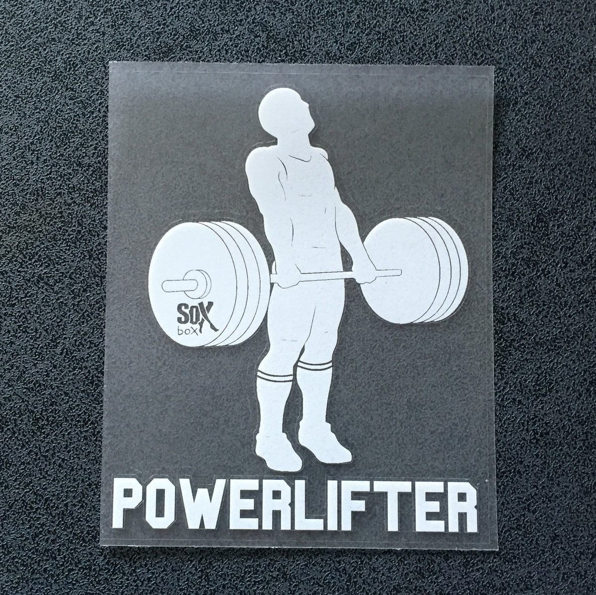 Powerlifter (Man Deadlifting) Decal – The Sox Box