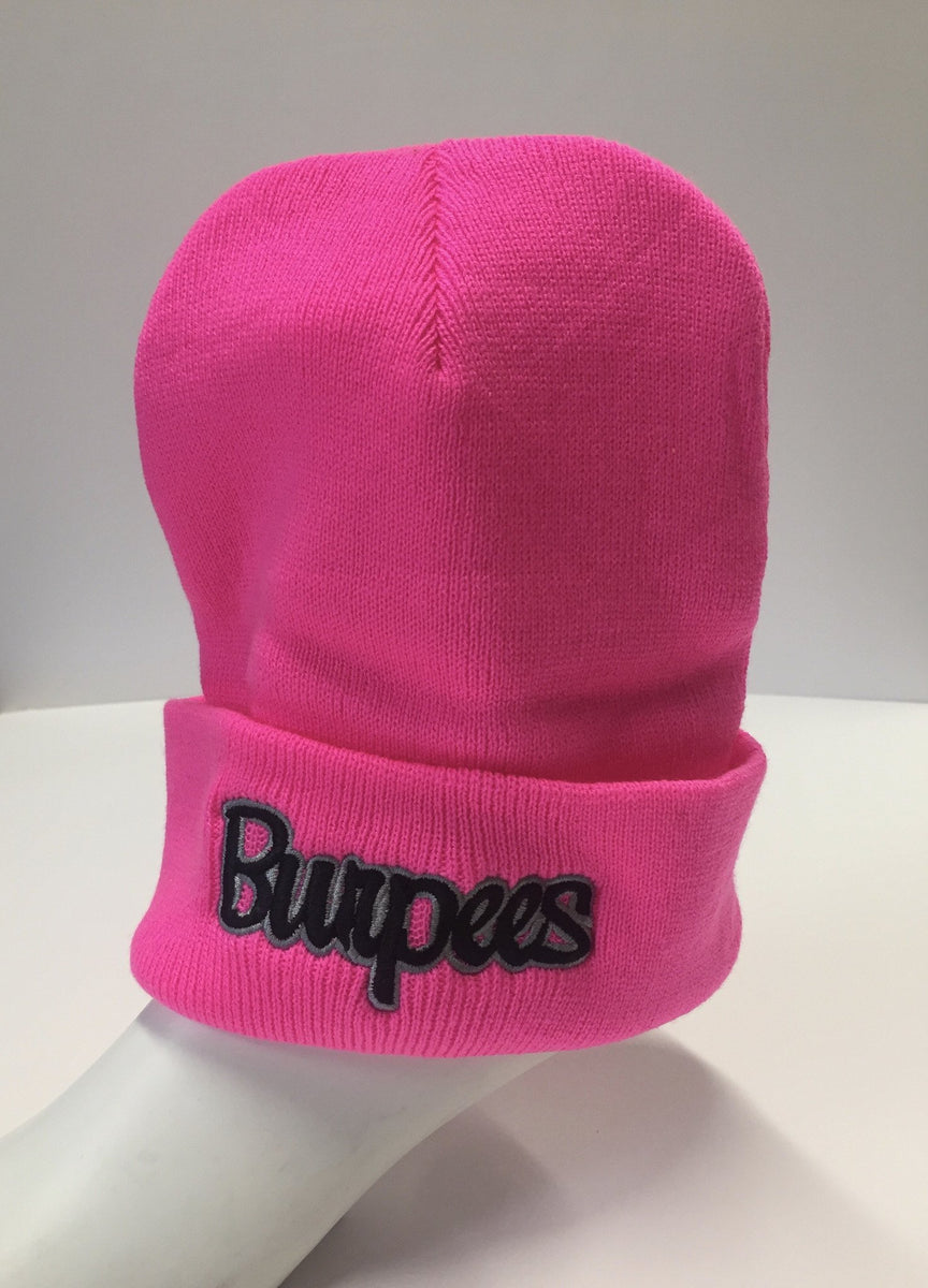 Burpees Beanie- Pink – The Sox Box